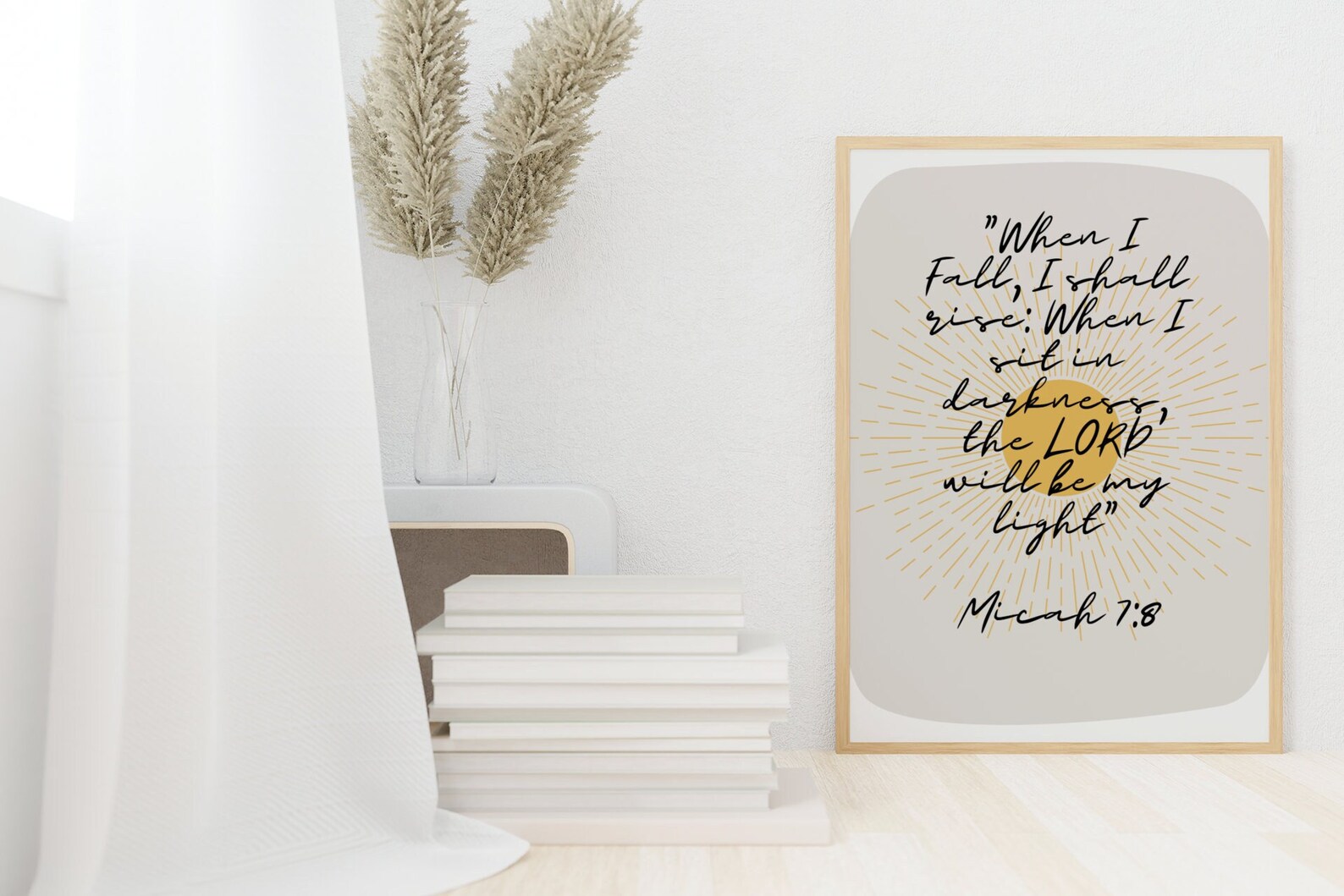 Micah 7:8, Modern Bible Quote PRINTABLE, Encouragement Bible Verse ...