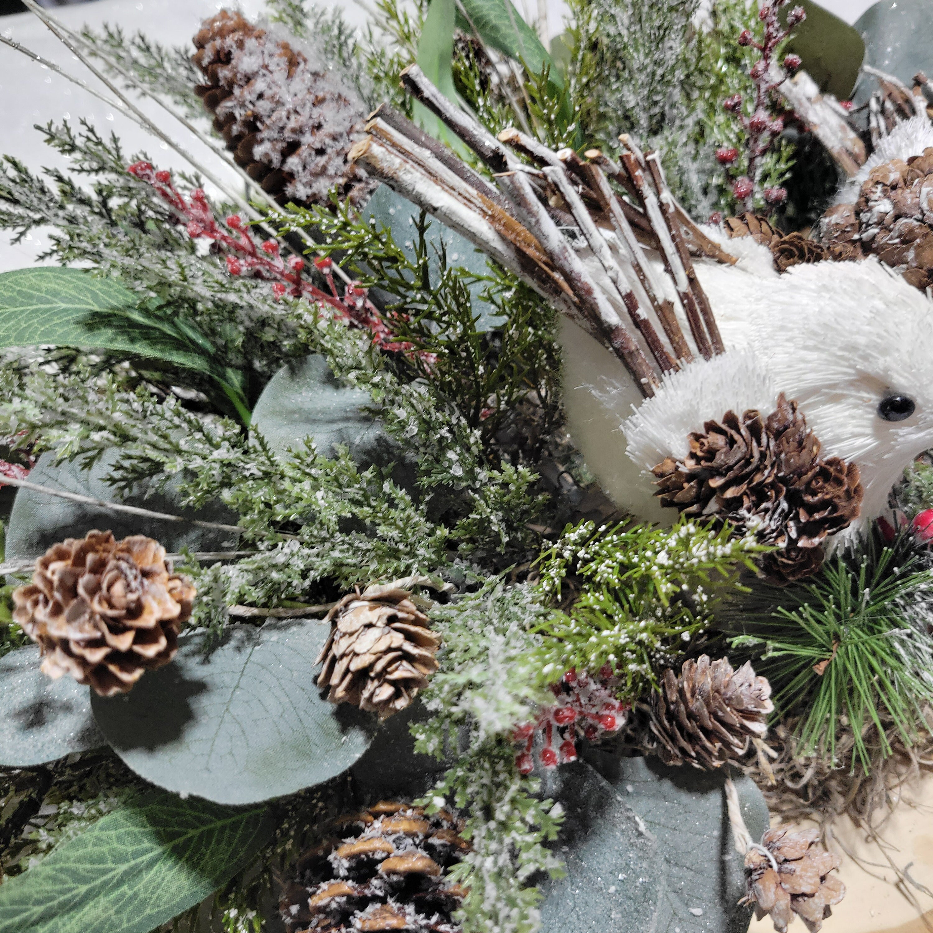Winter Centerpiece.woodland Centerpiece, Rustic Centerpiece, Christmas ...