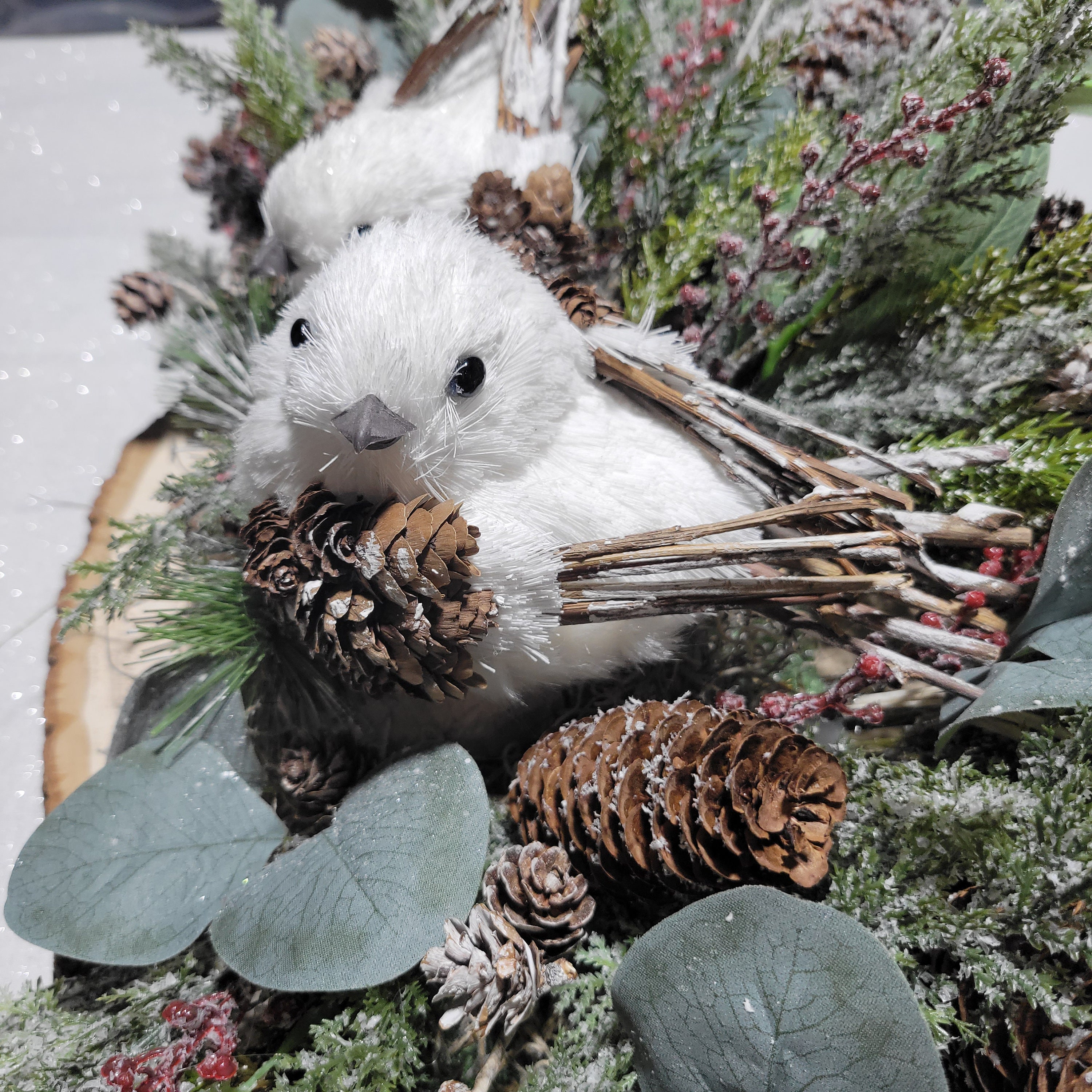 Winter Centerpiece.woodland Centerpiece, Rustic Centerpiece, Christmas ...