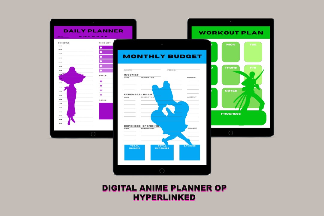 DIGITAL PLANNER | One Piece | Anime | iPad Planner Undated | Goodnotes ...