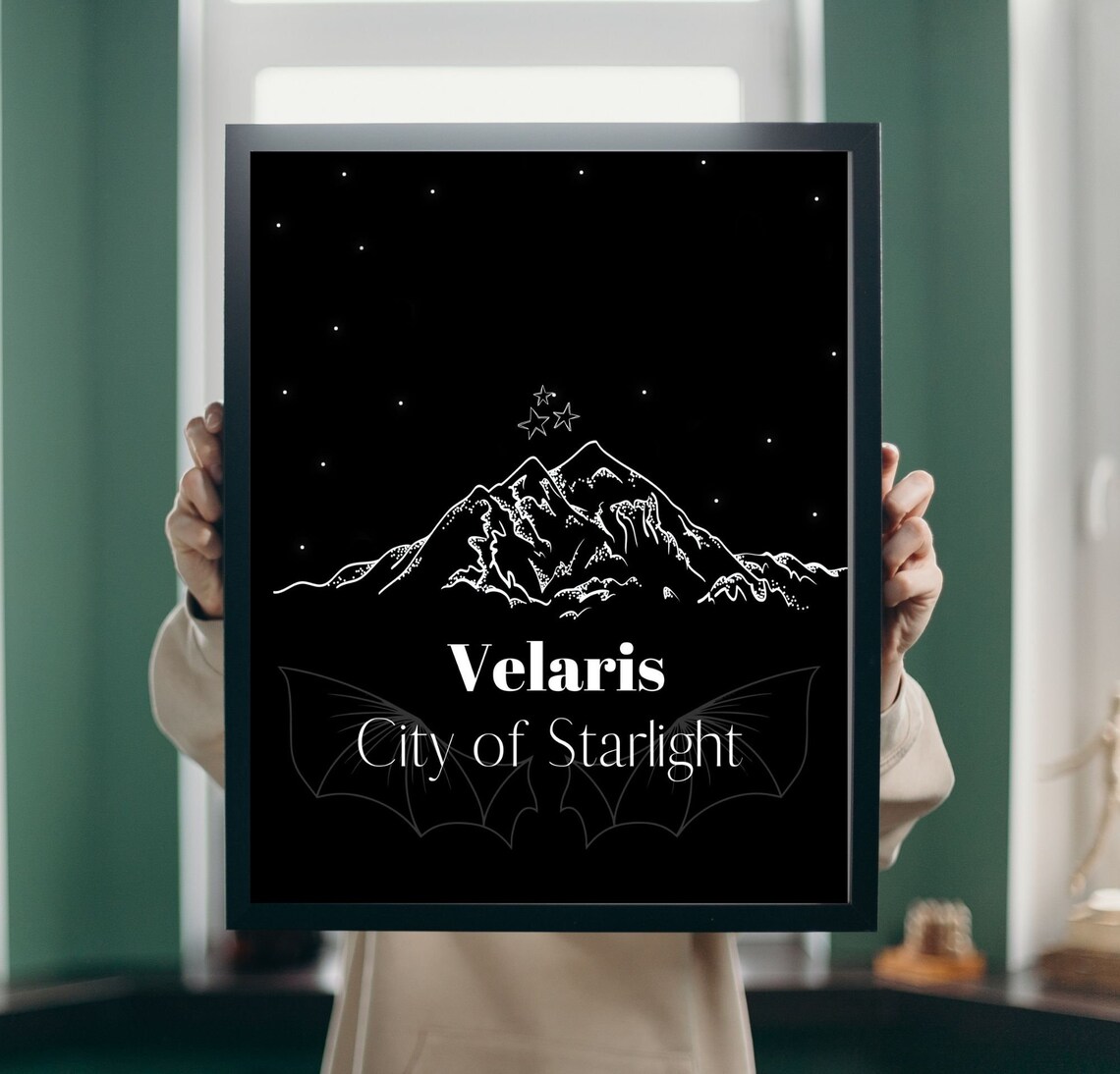City of Stalight, Velaris Print | ACOTAR Printable Art, Digital ...
