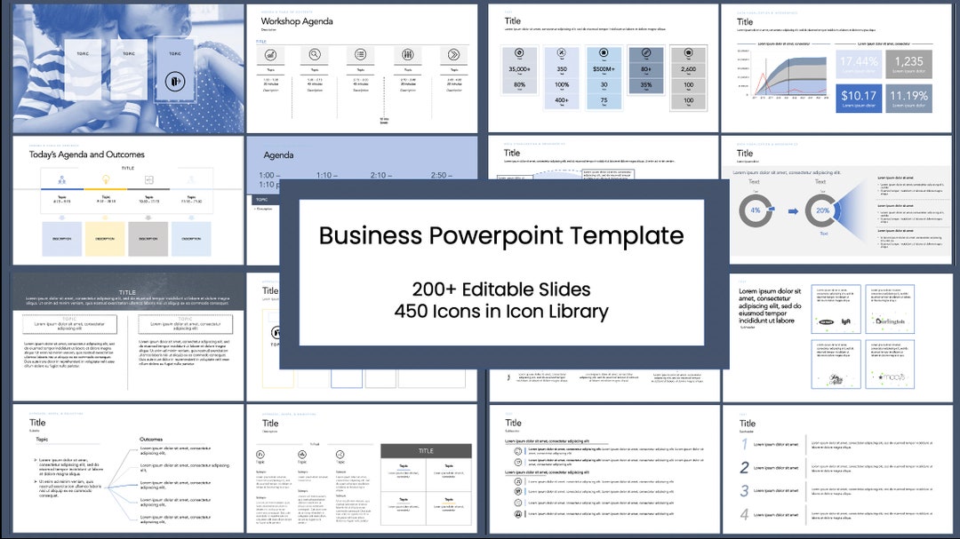 Editable Modern Simple Business Powerpoint Template - Minimalist and ...