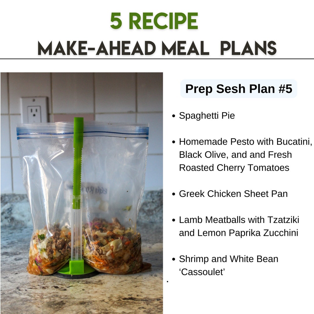 FIVE Recipe Make Ahead Meal Plan | Meal Prep | Freezer Meals | Easy ...