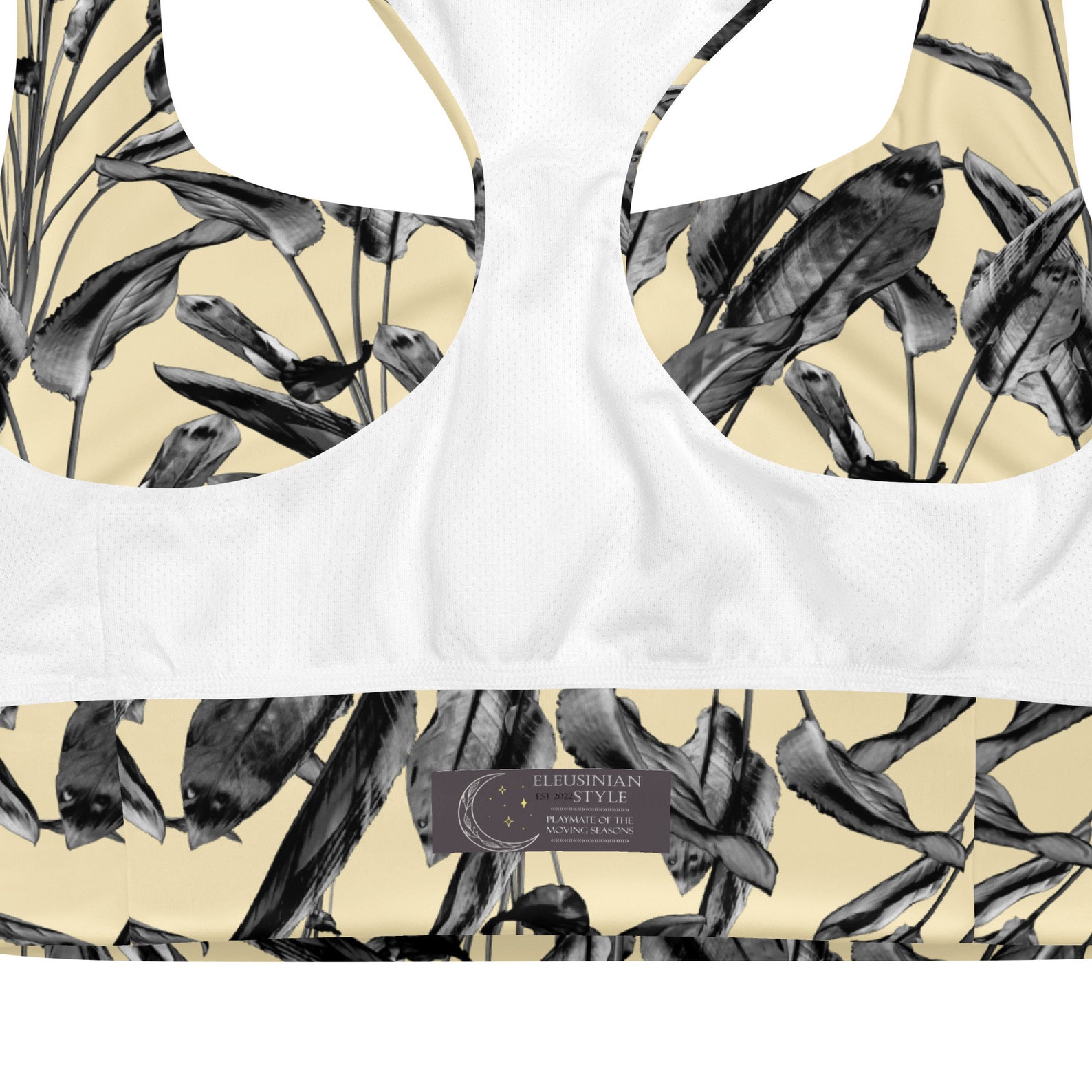 Marzipan Strelitzia Longline Sports Bra - Etsy