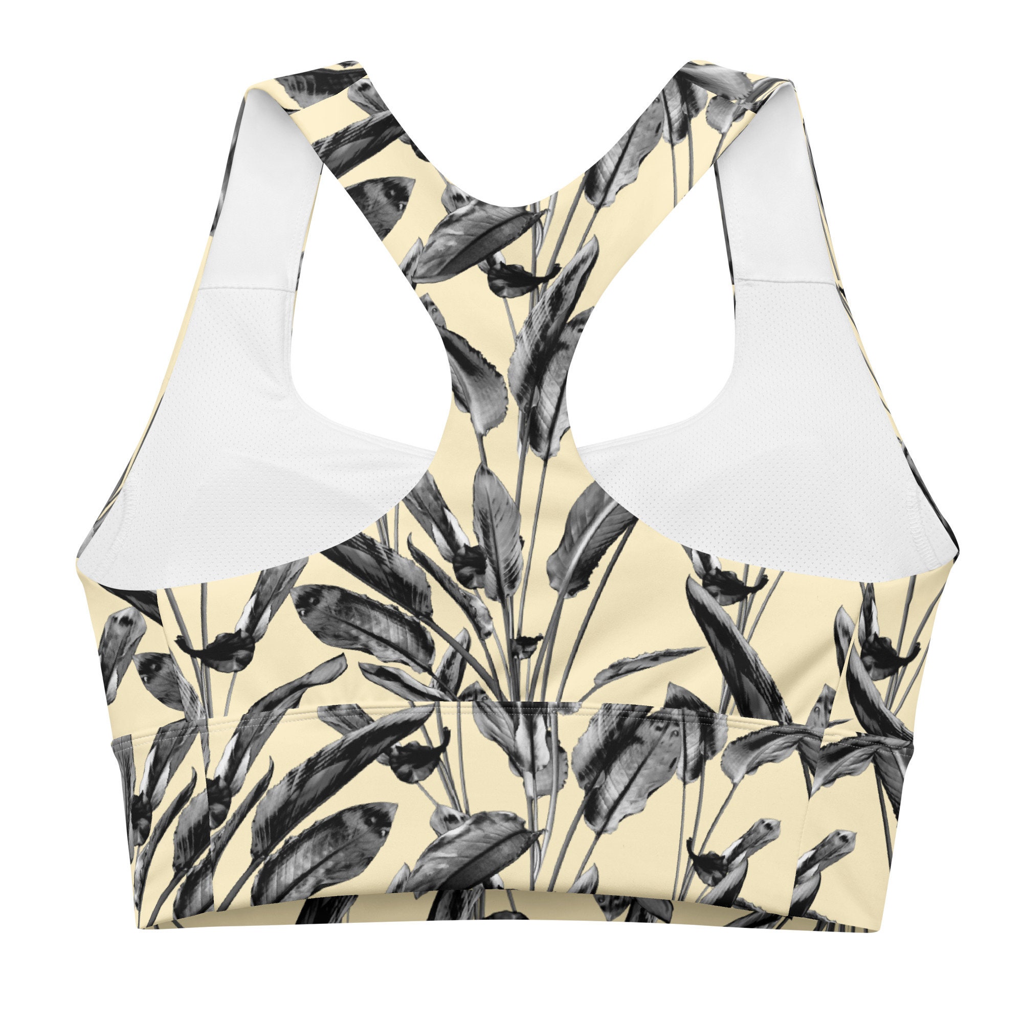 Marzipan Strelitzia Longline Sports Bra - Etsy