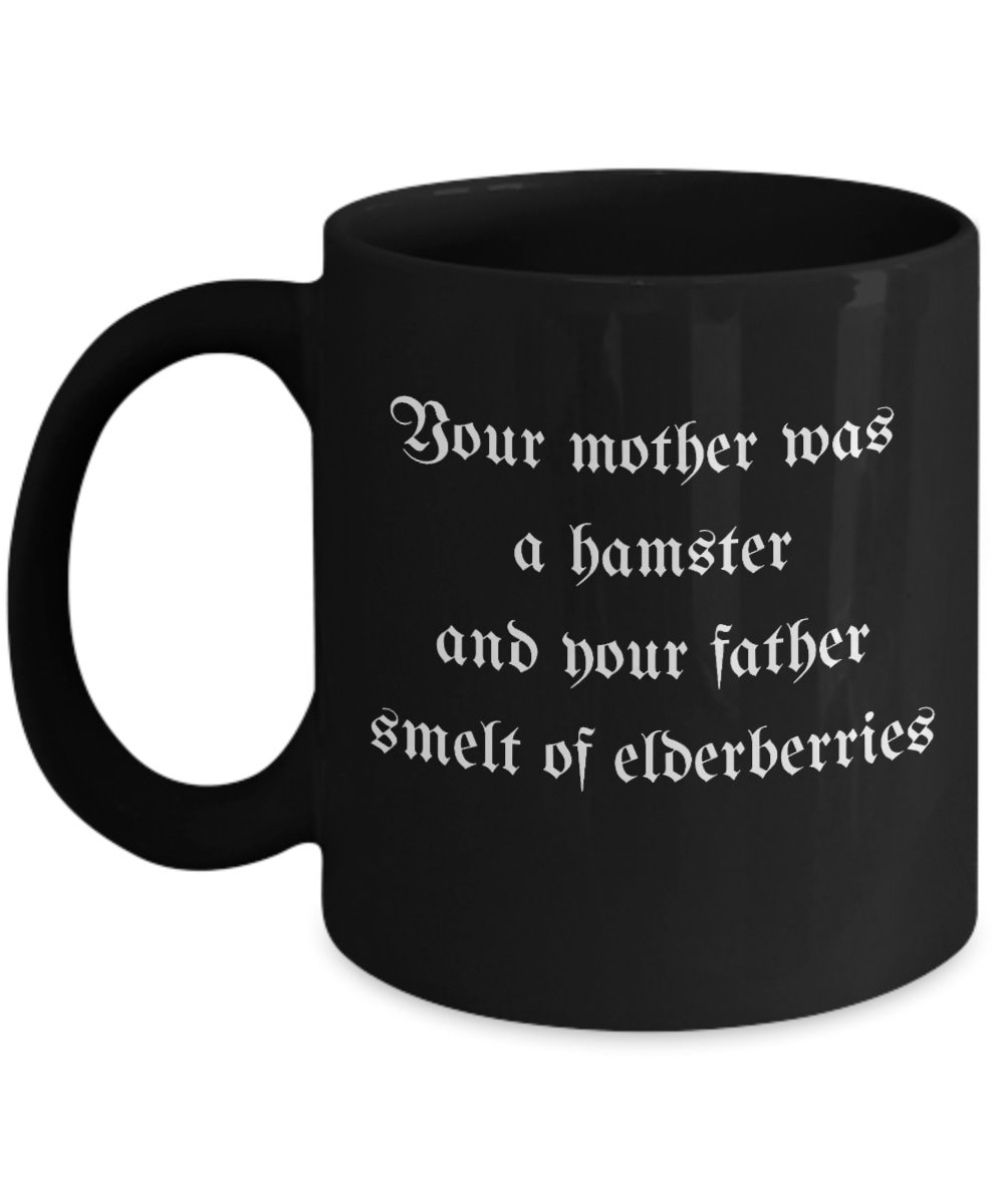 Monty Python Mug With Holy Grail; Funny Quotes "your Mother Was a ...
