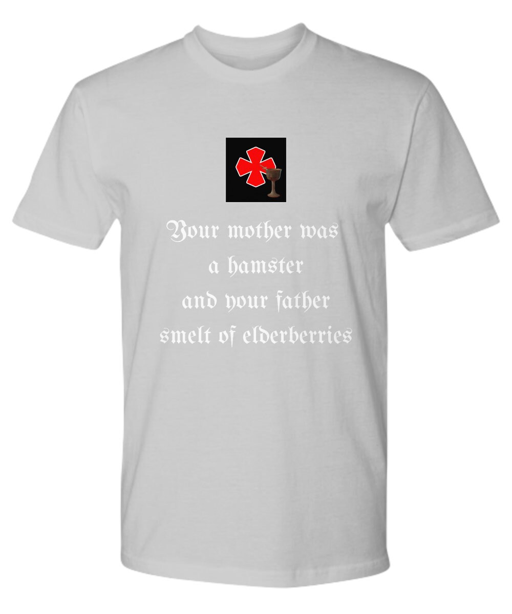 Monty Python Holy Grail T-shirt Your Mother Was a Hamster Chalice and ...