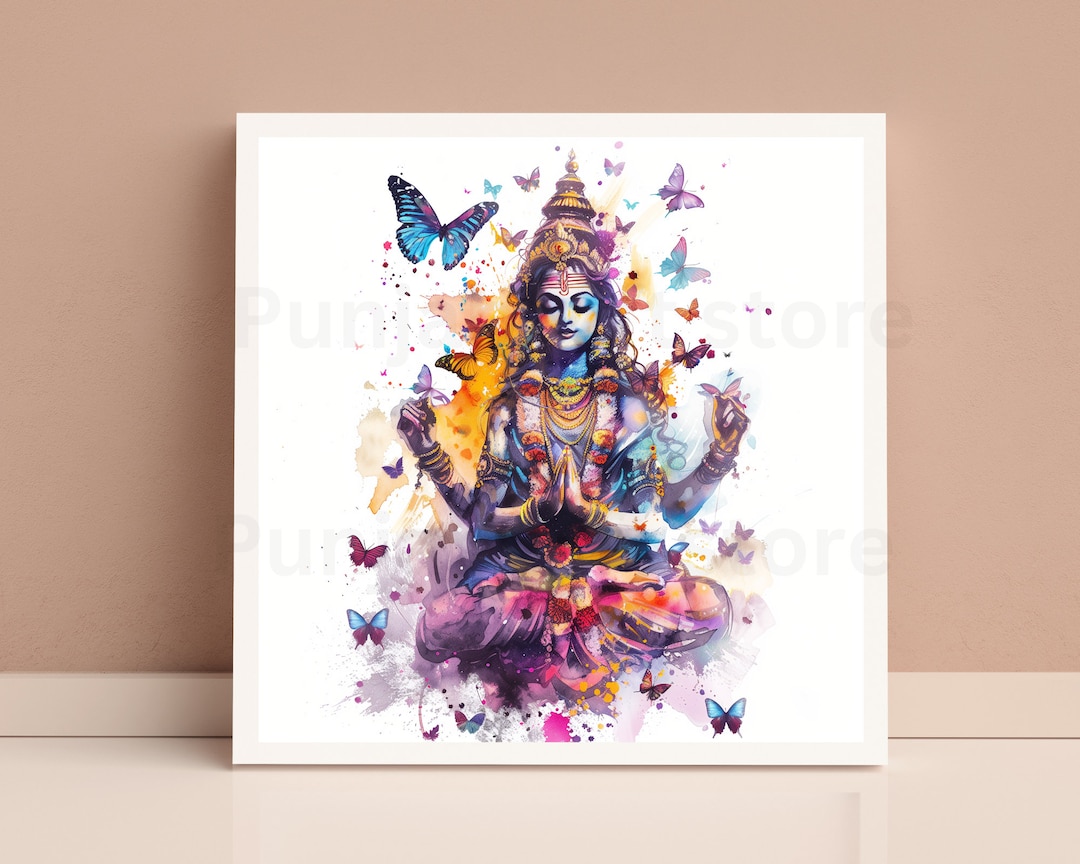 Lakshmi Poster Digital Print Lakshmi Poster Goddess Lakshmi Print Hindu ...