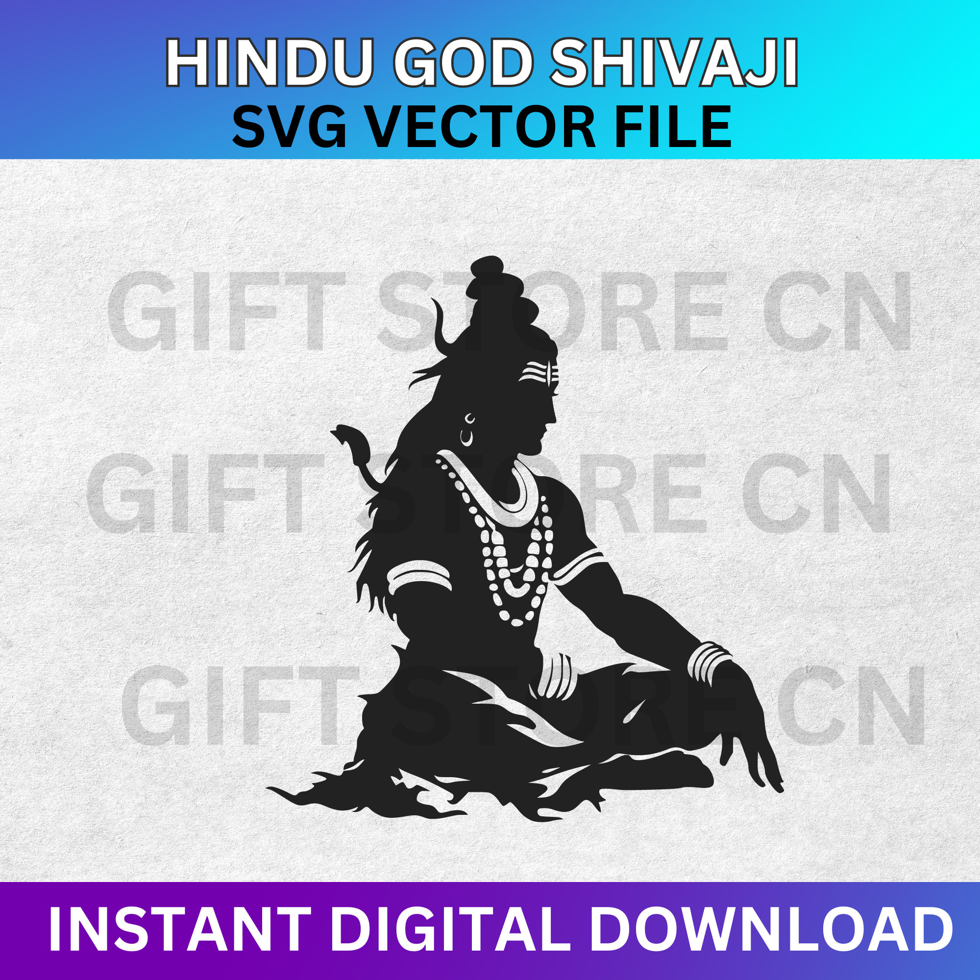 Shivji Svg, Lord Shivji SVG File, Shiva Svg, Bholenath SVG File for ...