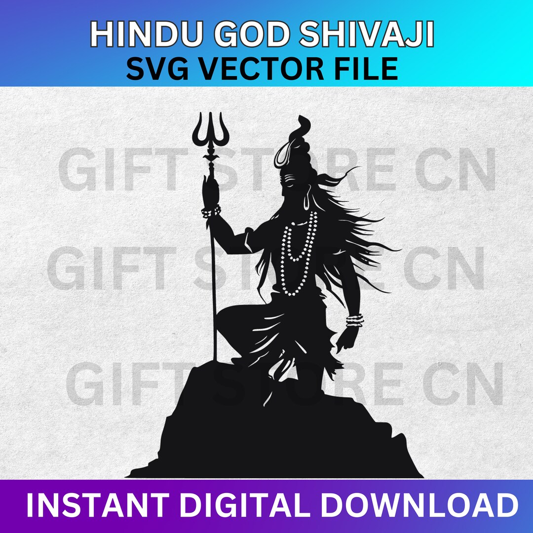 Lord Shivji SVG File, Shiva Svg, Shiva SVG File for Cricut, Cut Files ...