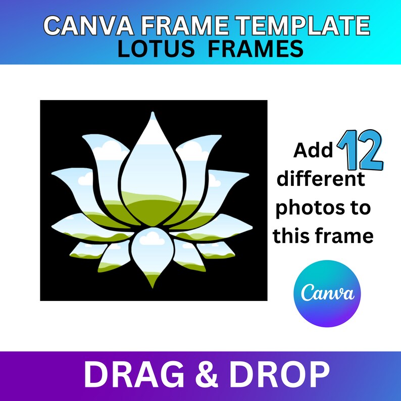 Lotus Canva Frame Templates Canva Frames Lotus Png Meditation PNG Hindu ...