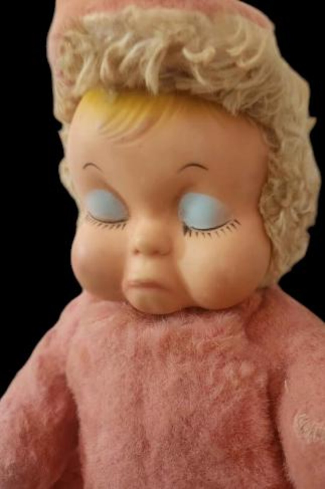 Vintage Rushton Rubber Face Sad Bear - Etsy