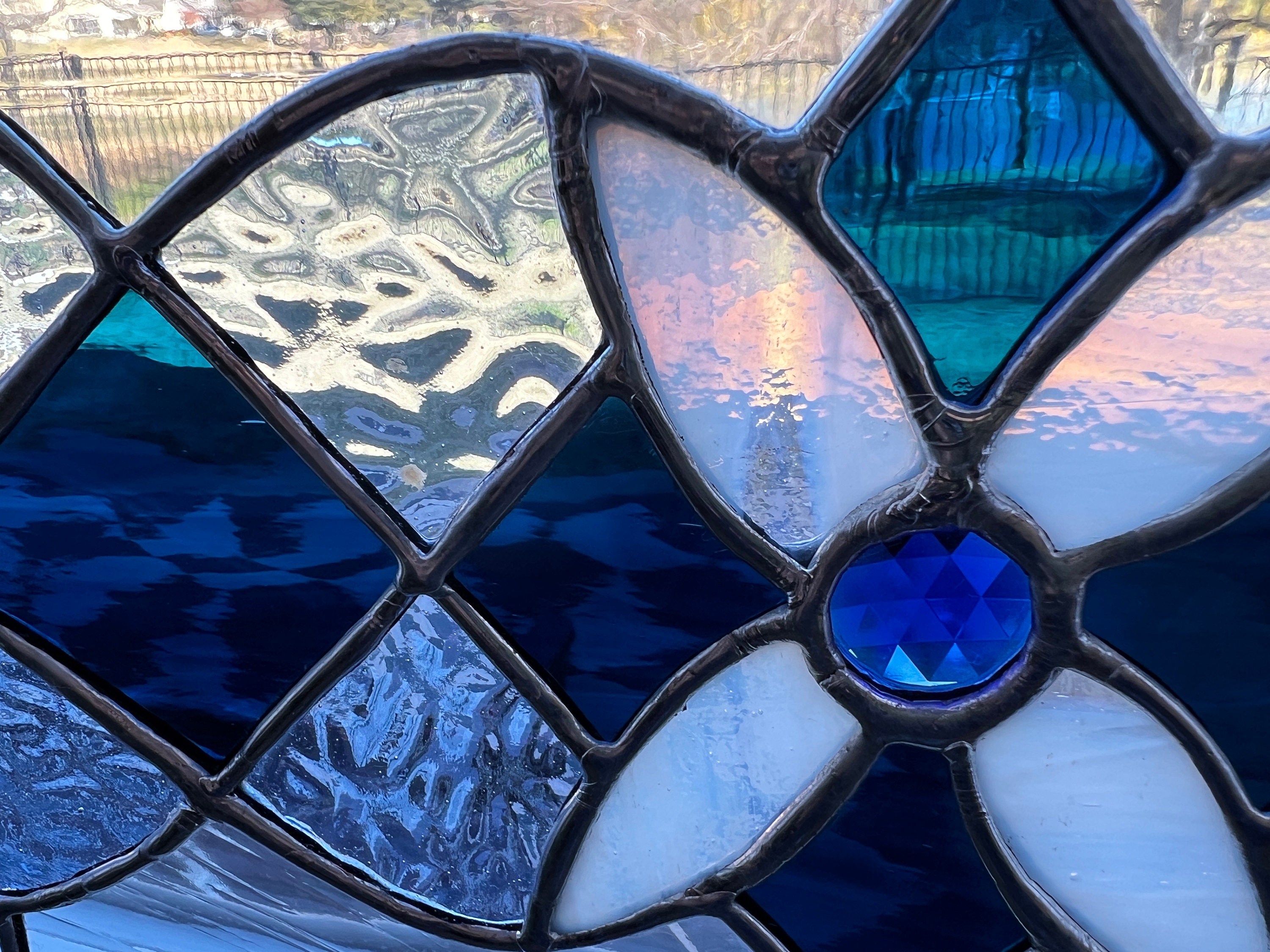 Handmade Victorian Tiffany Style Stained Glass Window Panel Window ...