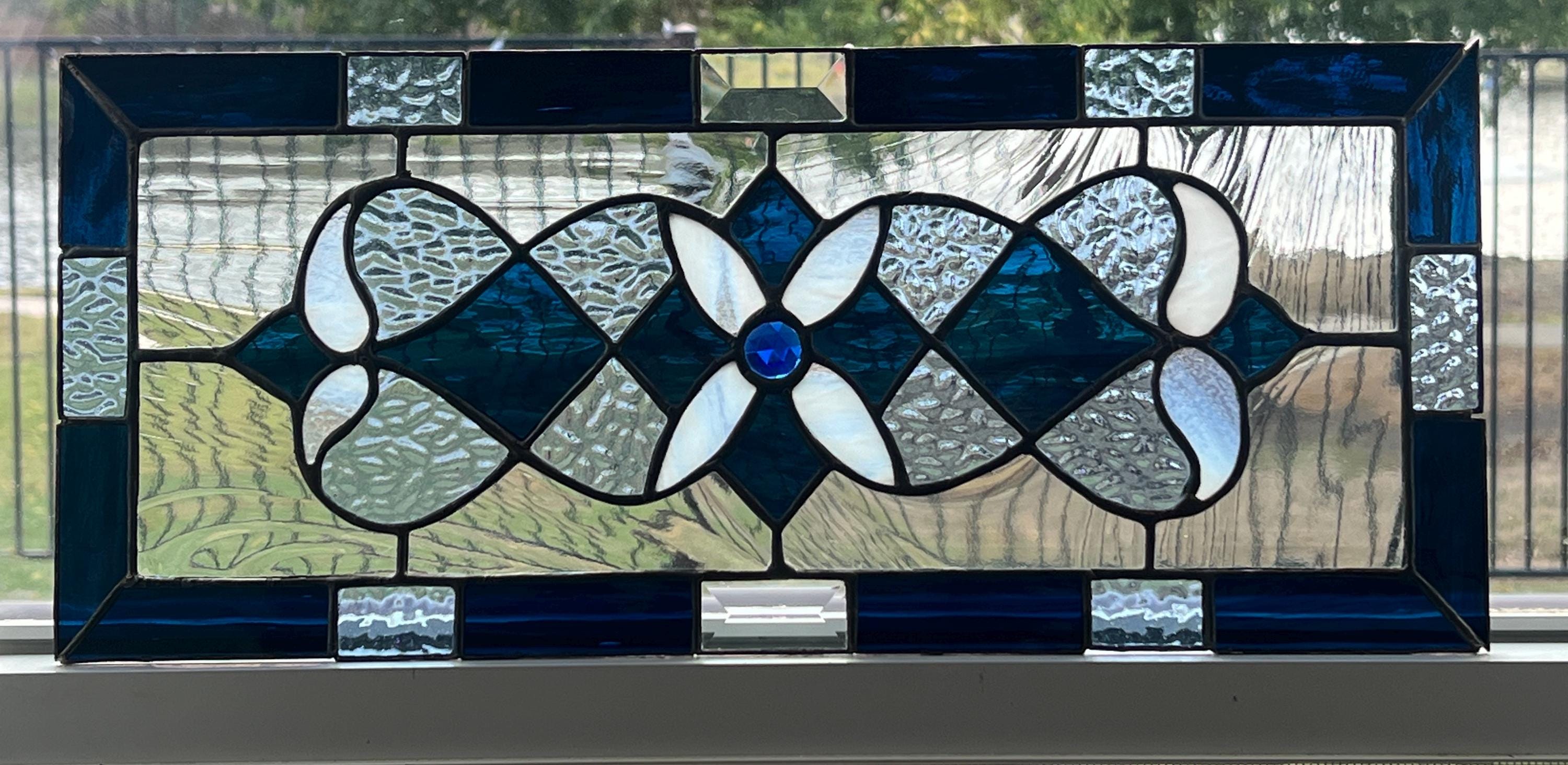 Handmade Victorian Tiffany Style Stained Glass Window Panel Window ...