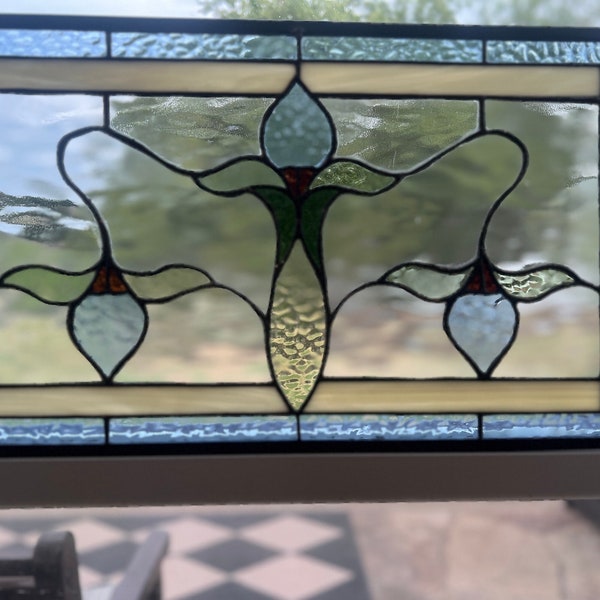 Antique Glass Panels - Etsy