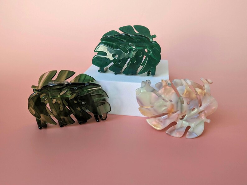 Monstera Hair Claw / Plant Clip / Leaf / Hair Accessories - Etsy