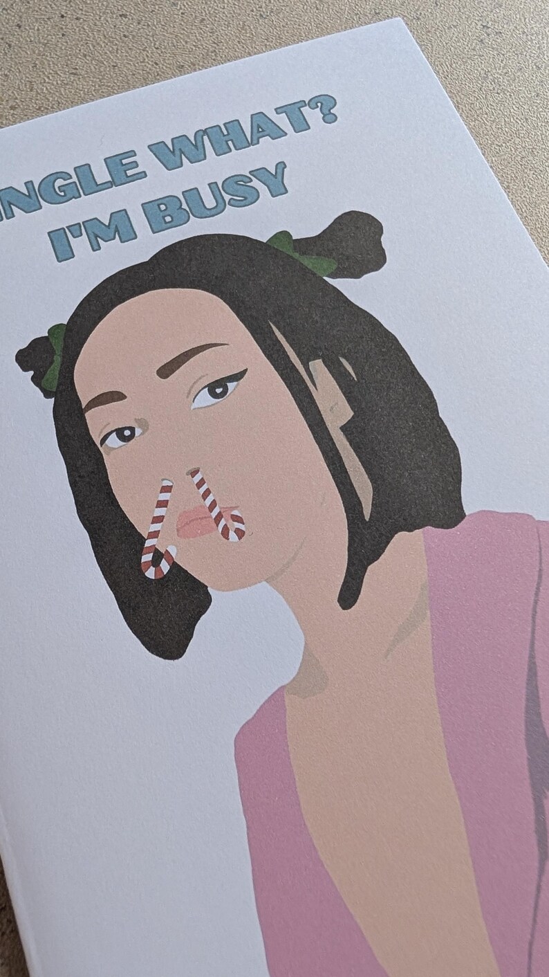 Doja Cat MOO Christmas Card, Funny Pop Culture Xmas - Etsy