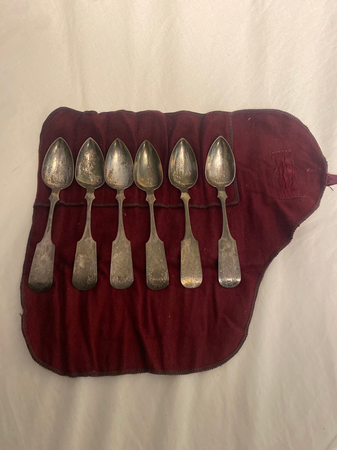P Fries Coin Vintage Tea Spoons - Etsy
