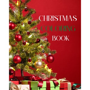 Christmas Coloring Book-template Designs-digital Art-printable - Etsy