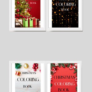 Christmas Coloring Book-template Designs-digital Art-printable - Etsy