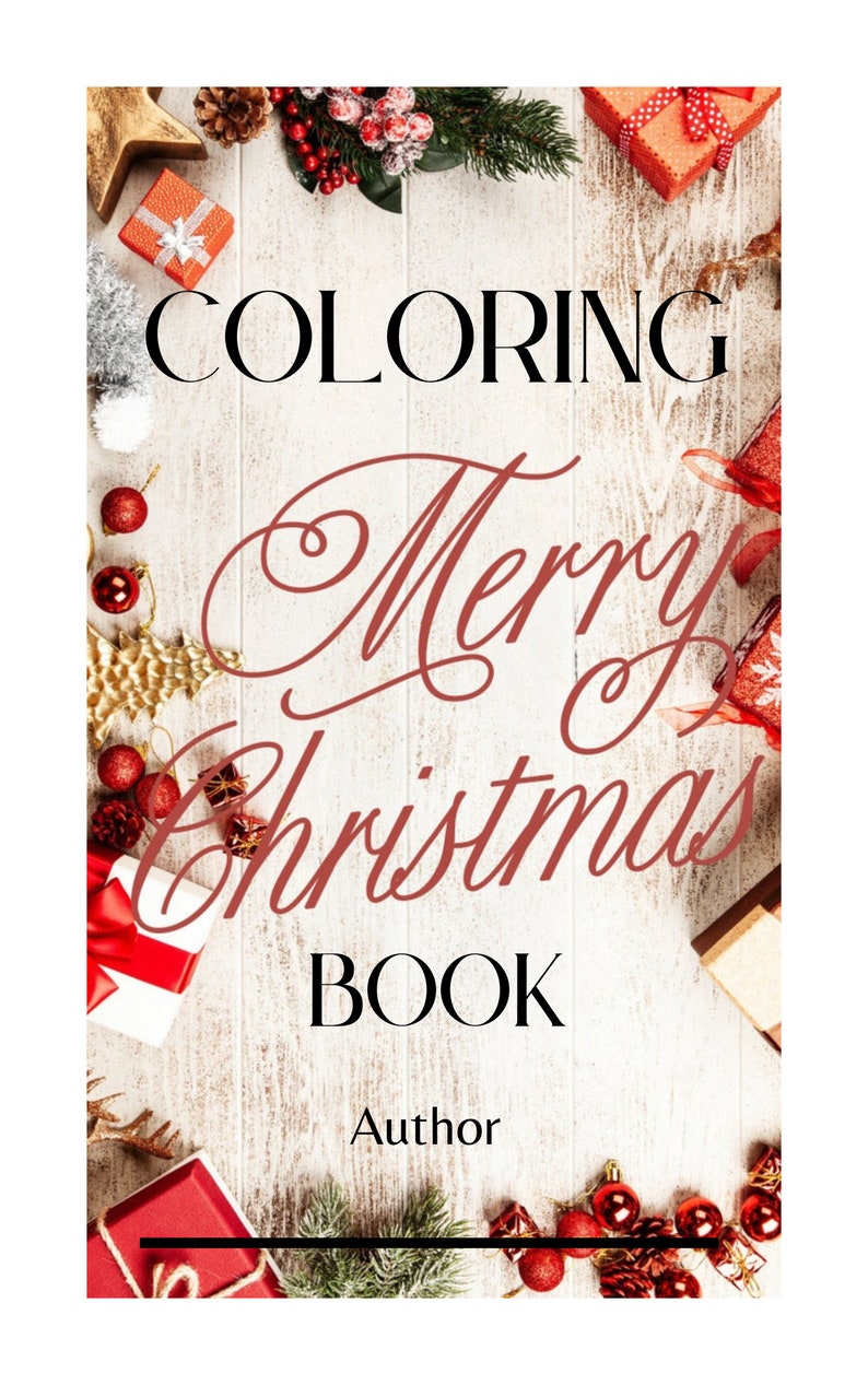 Christmas Coloring Book-template Designs-digital Art-printable - Etsy