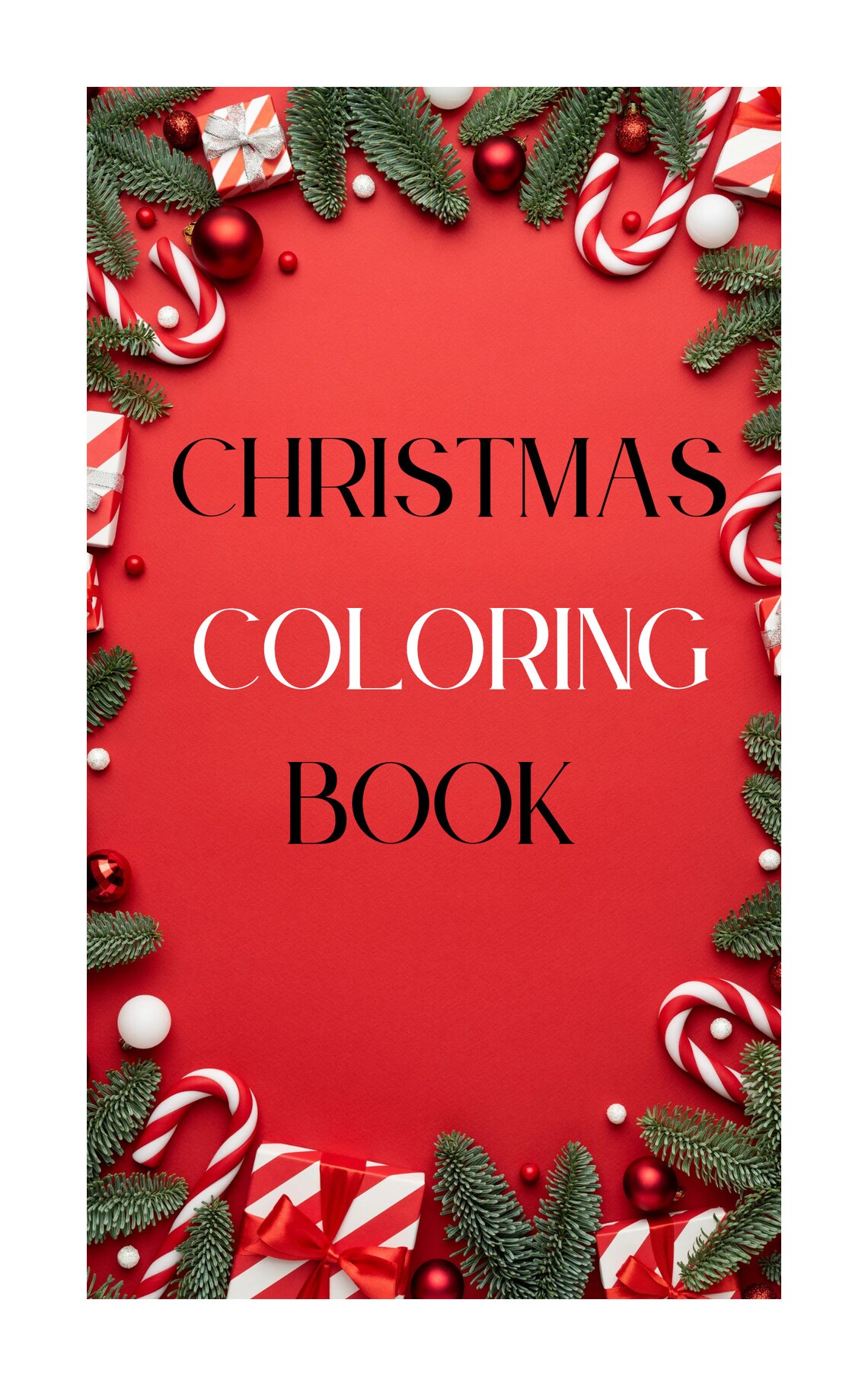 Christmas Coloring Book-template Designs-digital Art-printable - Etsy