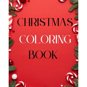 Christmas Coloring Book-template Designs-digital Art-printable - Etsy