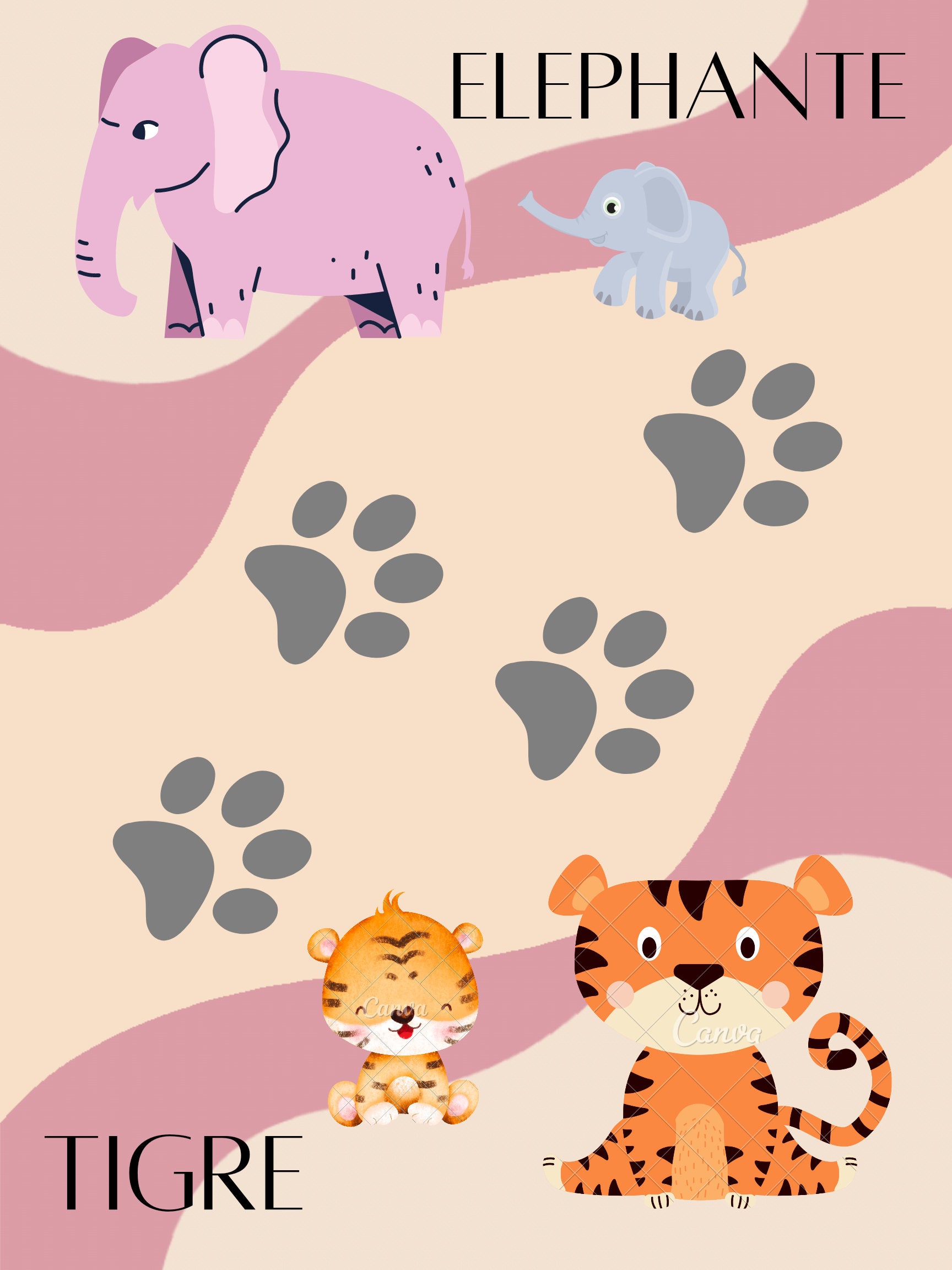Animal Prints-downloadable and Printable-kids Prints - Etsy
