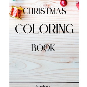 Christmas Coloring Book-template Designs-digital Art-printable - Etsy
