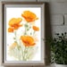 Poppy Cottagecore Wall Art, Vintage Style California Poppy Art, Retro ...