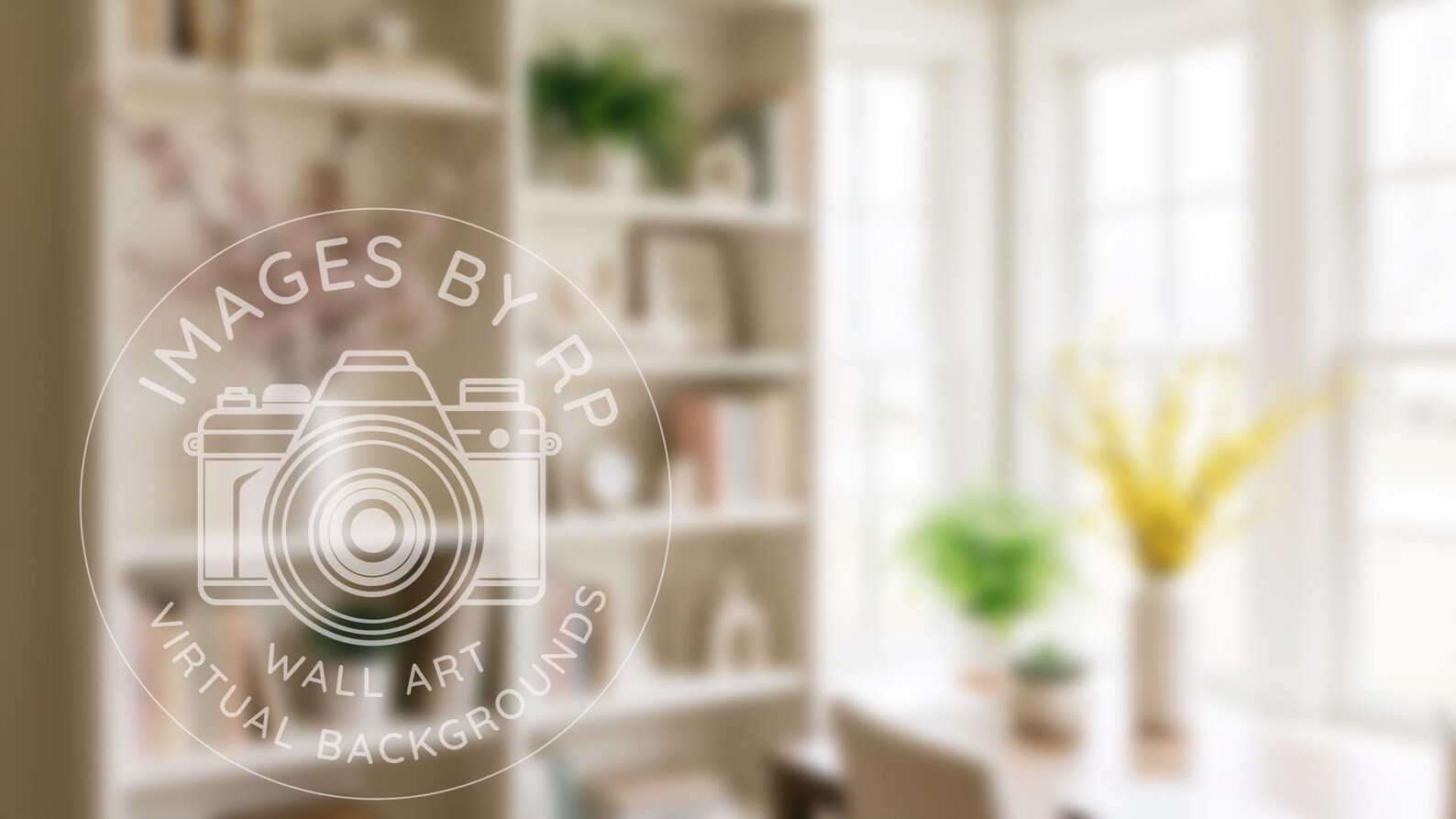 Spring Window Home Office Background for Zoom Meetings, Virtual Teams ...