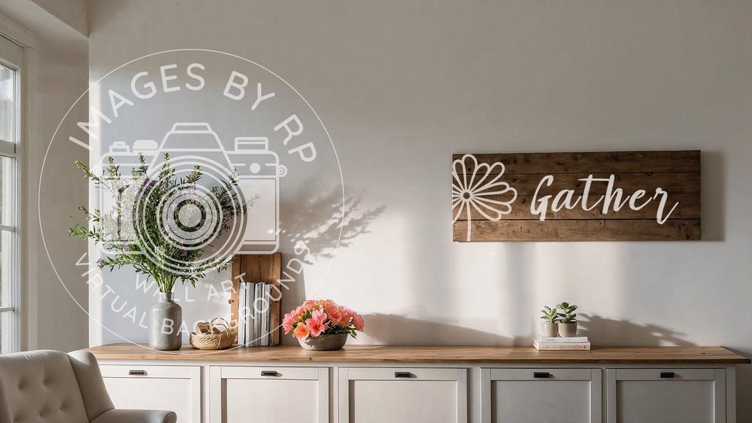 Minimalist Home Office Background for Zoom Meetings, Virtual Office ...