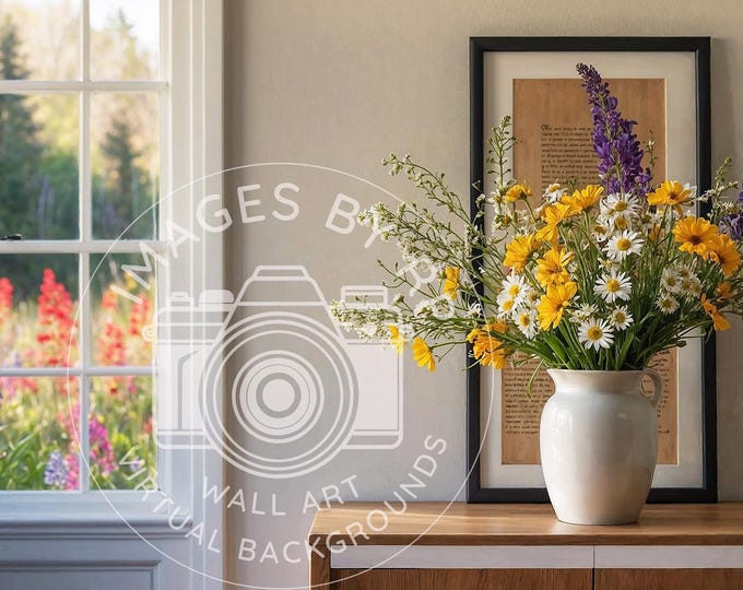 Spring Raindrops on Window Zoom Background Virtual Office for Online ...