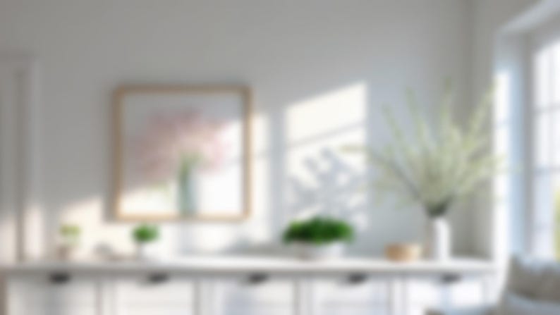 Minimalist Home Office Blurred Background Bundle for Zoom Meetings ...