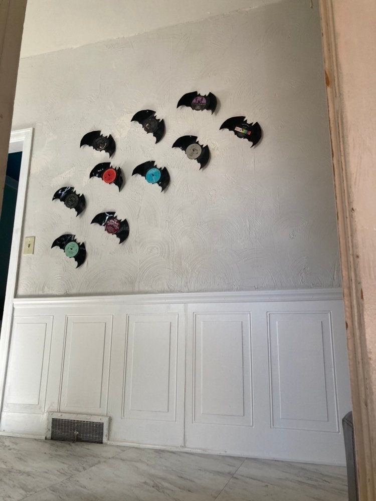 Vinyl Bat Record Recycled Record Art - Etsy