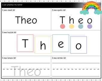 Fall Themed Writing Practice Page - Etsy