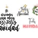 Feliz Navidad SVG Bundle: Spanish Christmas Clipart (digital Download ...