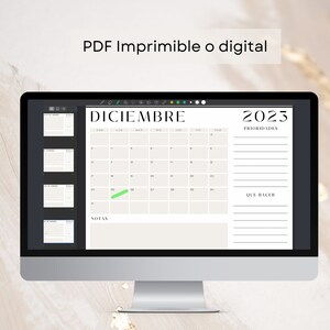 Planificador Mensual 2023, Agenda En Español, Spanish Planner ...