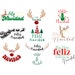 Feliz Navidad SVG Bundle: Spanish Christmas Clipart (digital Download ...