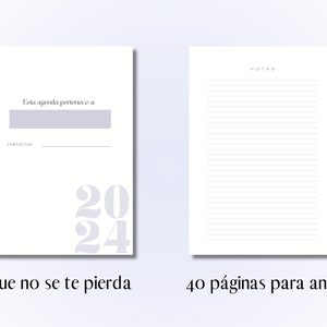 Agenda 2024 En Español, Planificador Diario, Printable Planner 2024 ...