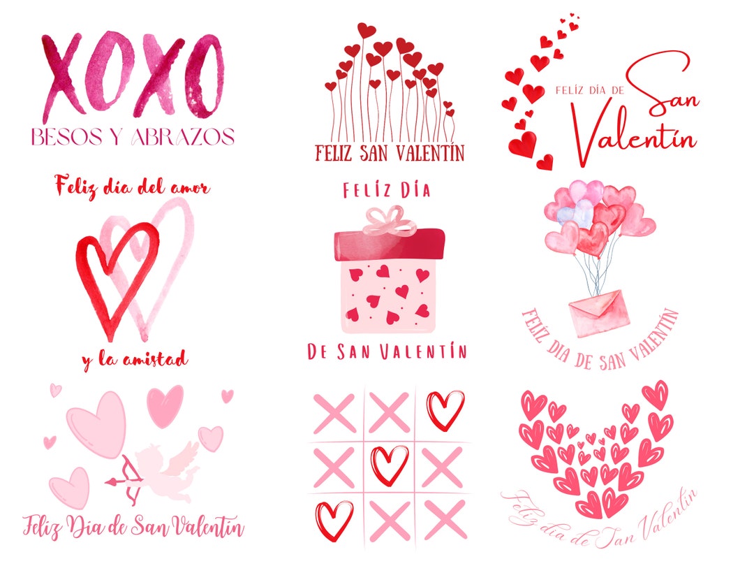 Feliz Dia De San Valentin Svg Bundle, Happy Valentines Day Svg Bundle ...