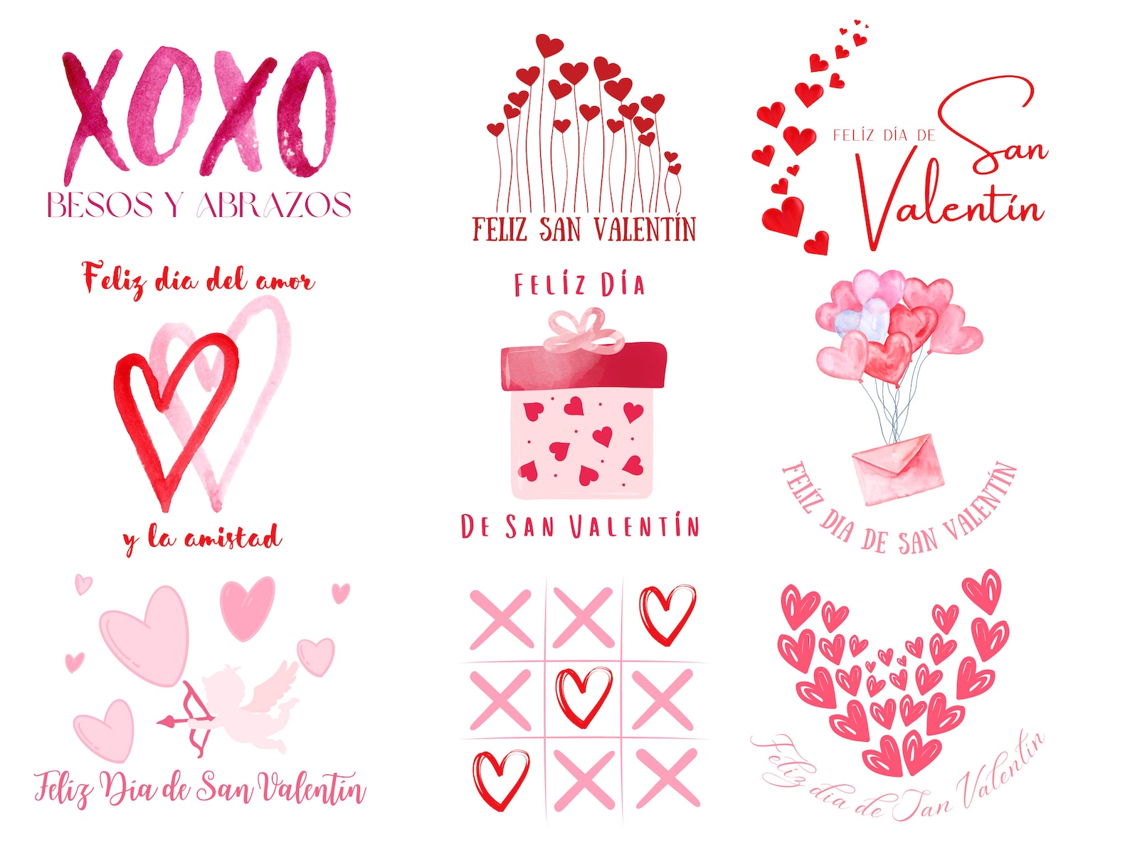 Feliz Dia De San Valentin Svg Bundle, Happy Valentines Day Svg Bundle ...