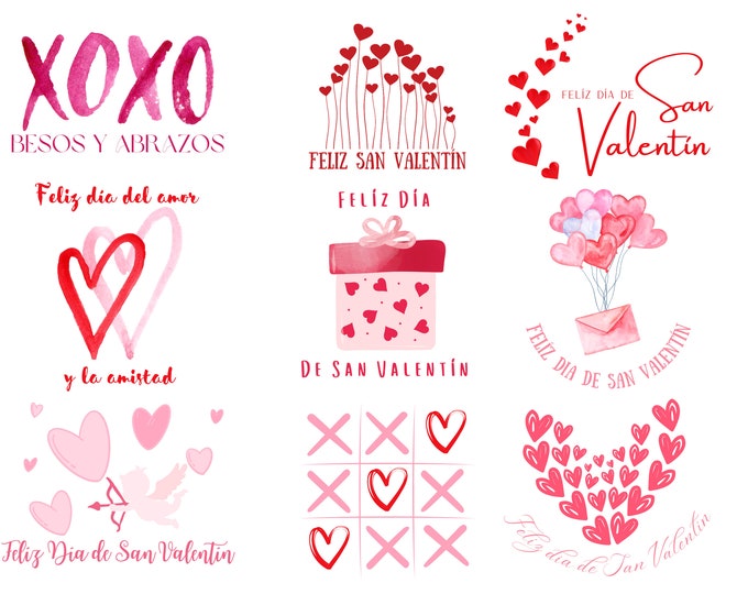 Paquete de svg de San Valentín en español / Paquete de svg en español ...