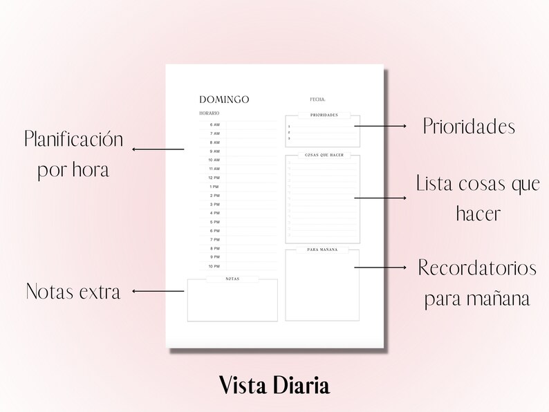 Spanish 2024 Printable Agenda: Daily & Weekly Planner (PDF) - Etsy