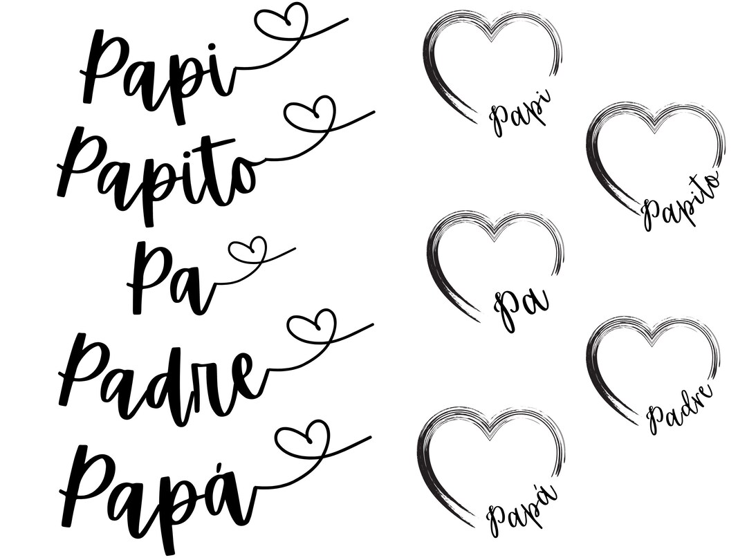 Dad Svg Bundle, Papá Svg Bundle, Papi Svg, Father's Day Svg, Feliz Día ...
