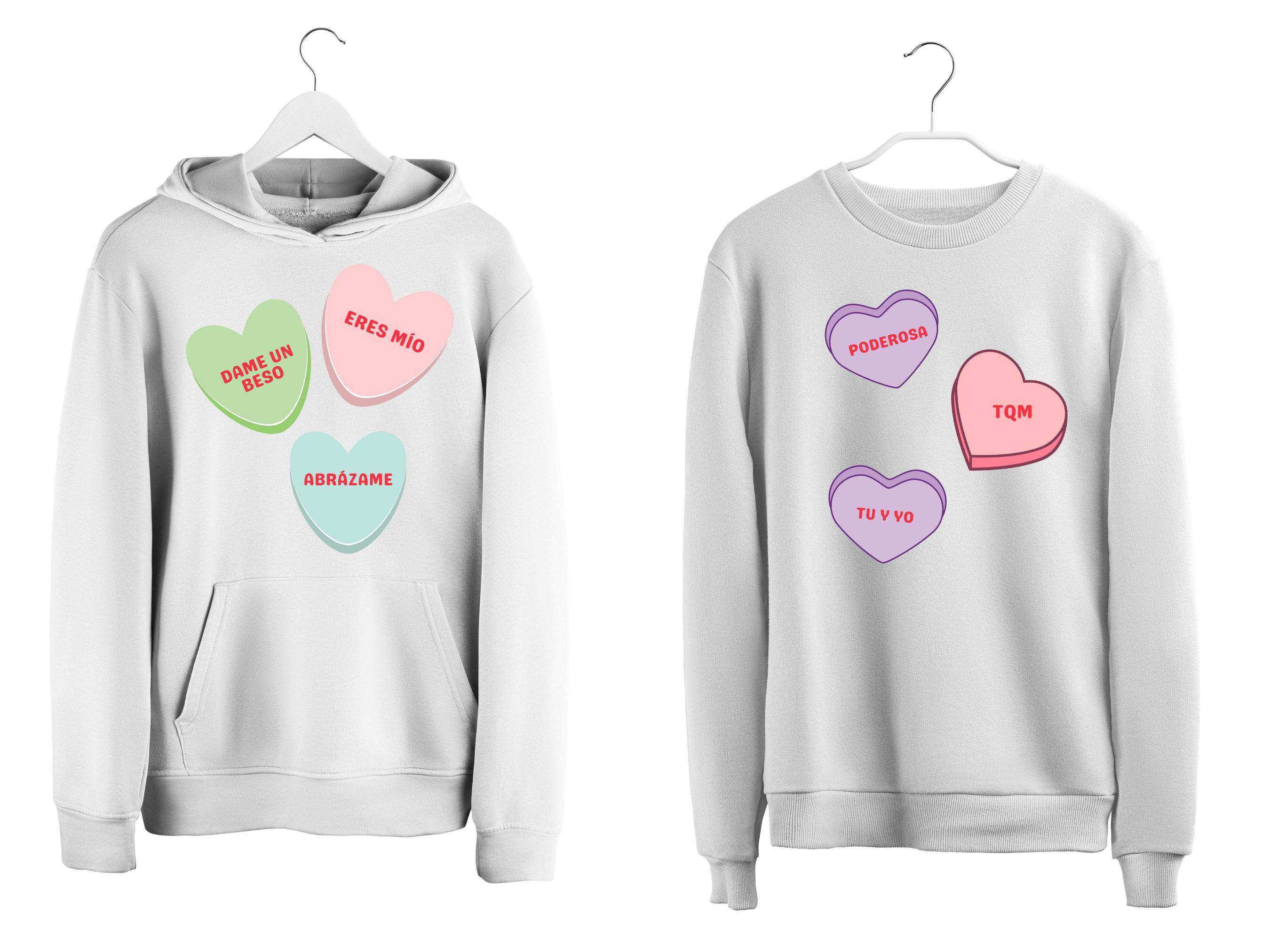 Spanish Conversation Hearts SVG: Valentine's Day Candy (digital ...