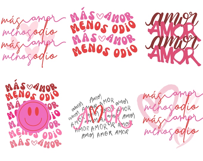 Paquete de svg de San Valentín en español / Paquete de svg en español ...