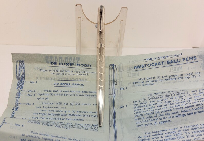 Yard-o-led Ballpoint Pen in Sterling Silver - Etsy