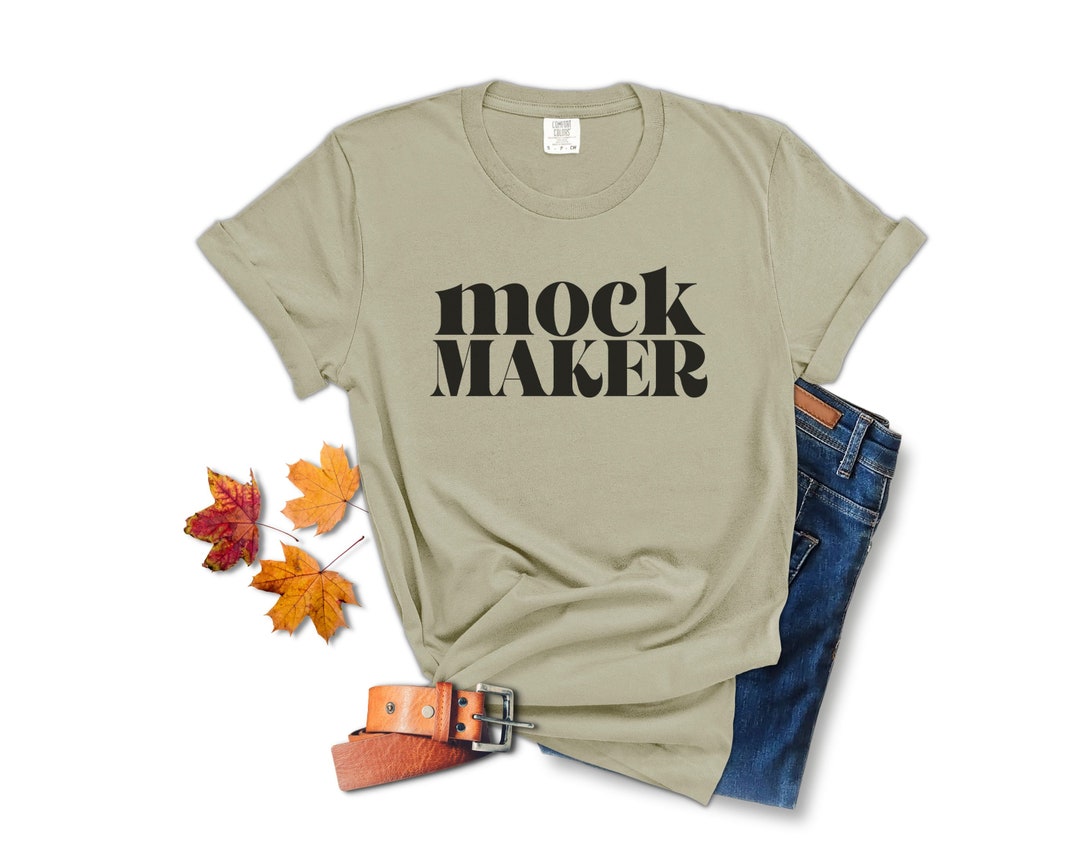 Comfort Colors 1717 Sandstone Shirt Mockup, Comfort Colors Sandstone ...