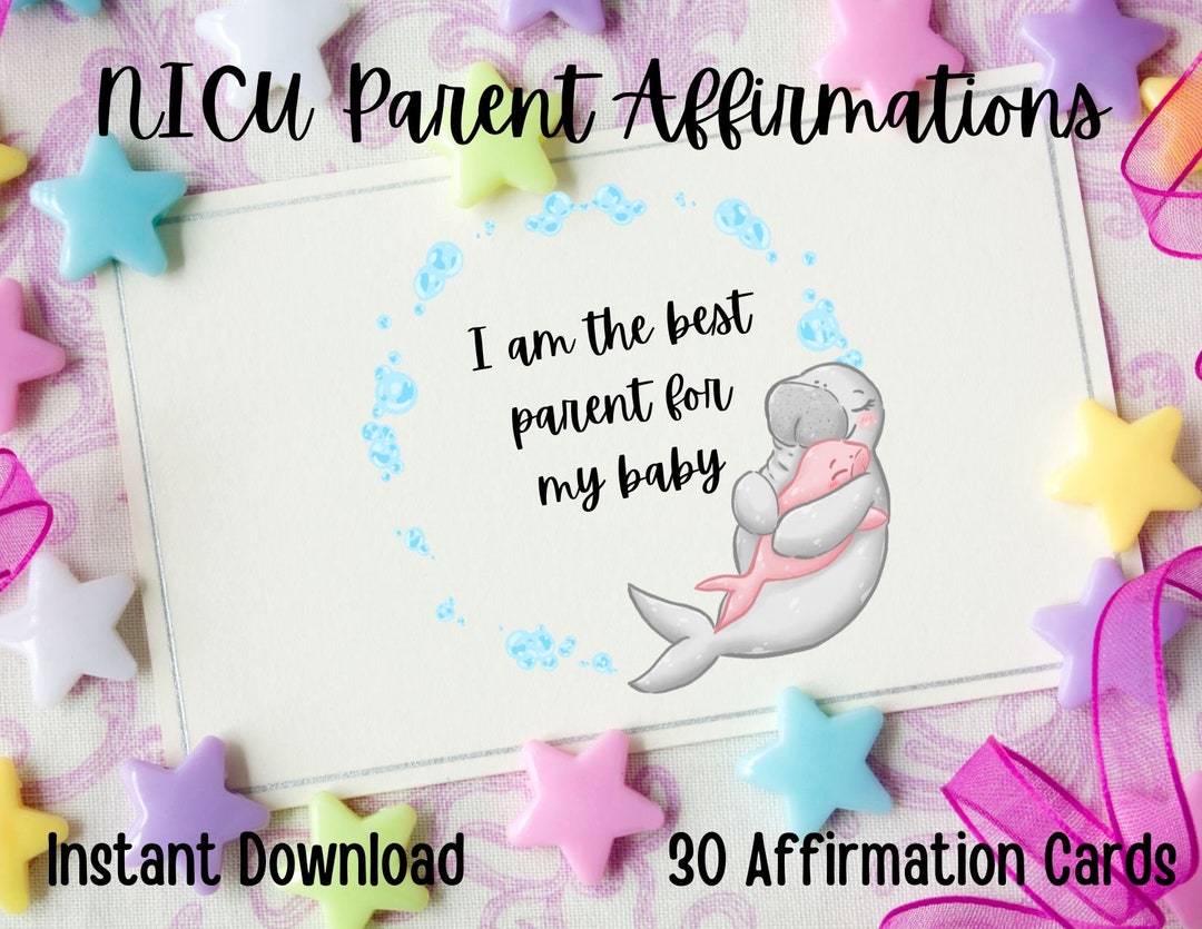 NICU Parent Affirmation Cards - Etsy